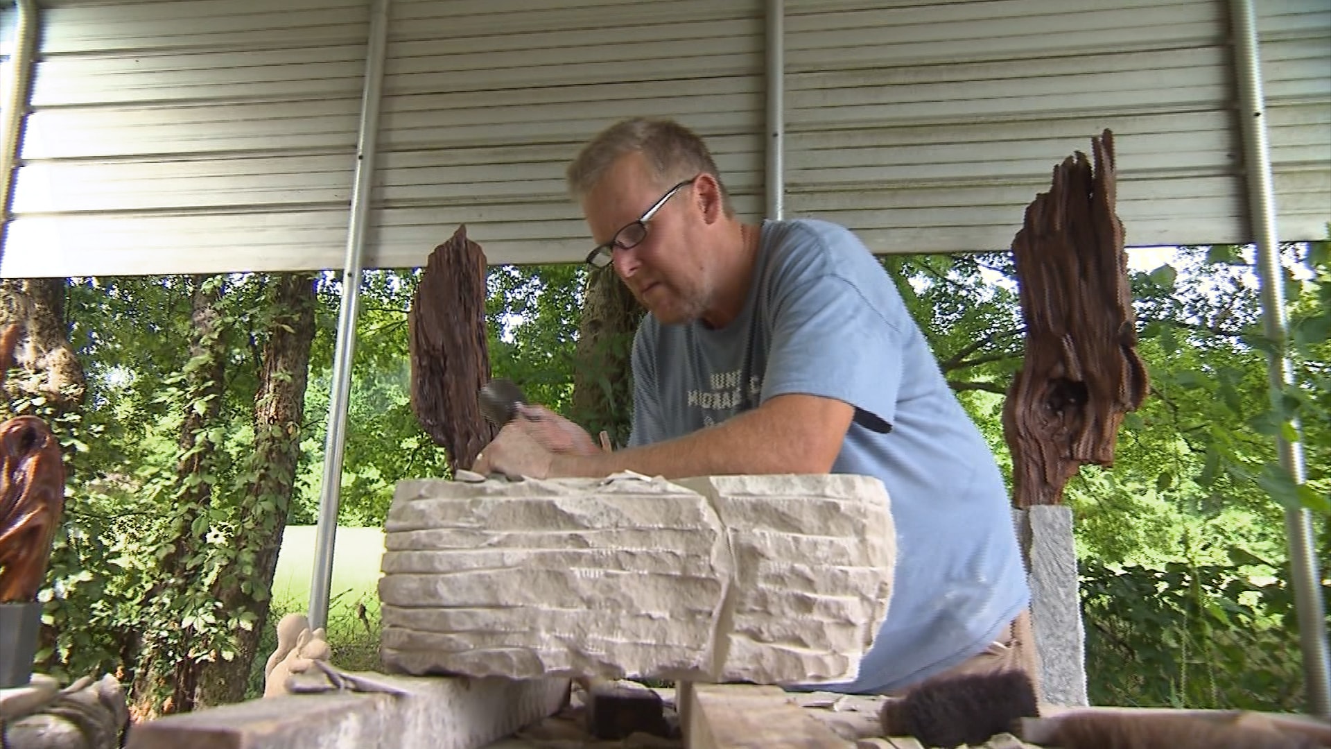 Charlie Hunt - Stone Carver | Tennessee Crossroads | NPT